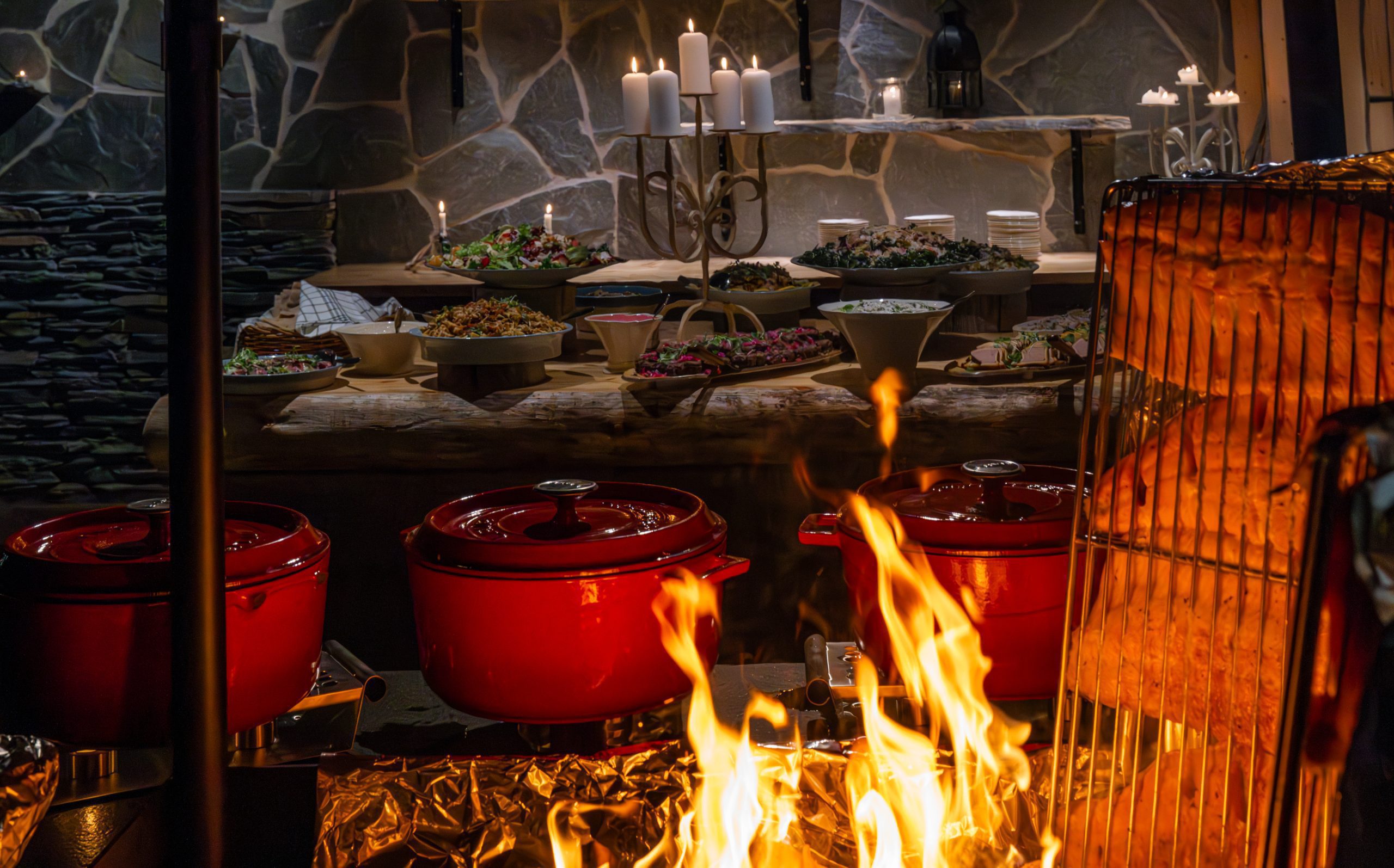 Lappish Wild Food dinner - Ruka Safaris, on the edge of Lapland